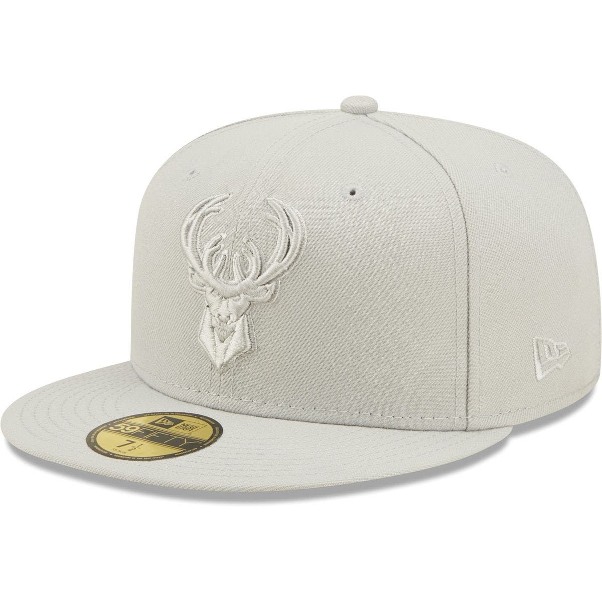 New Era Milwaukee Bucks Logo Color Pack 59fifty Fitted Hat - Gray ...