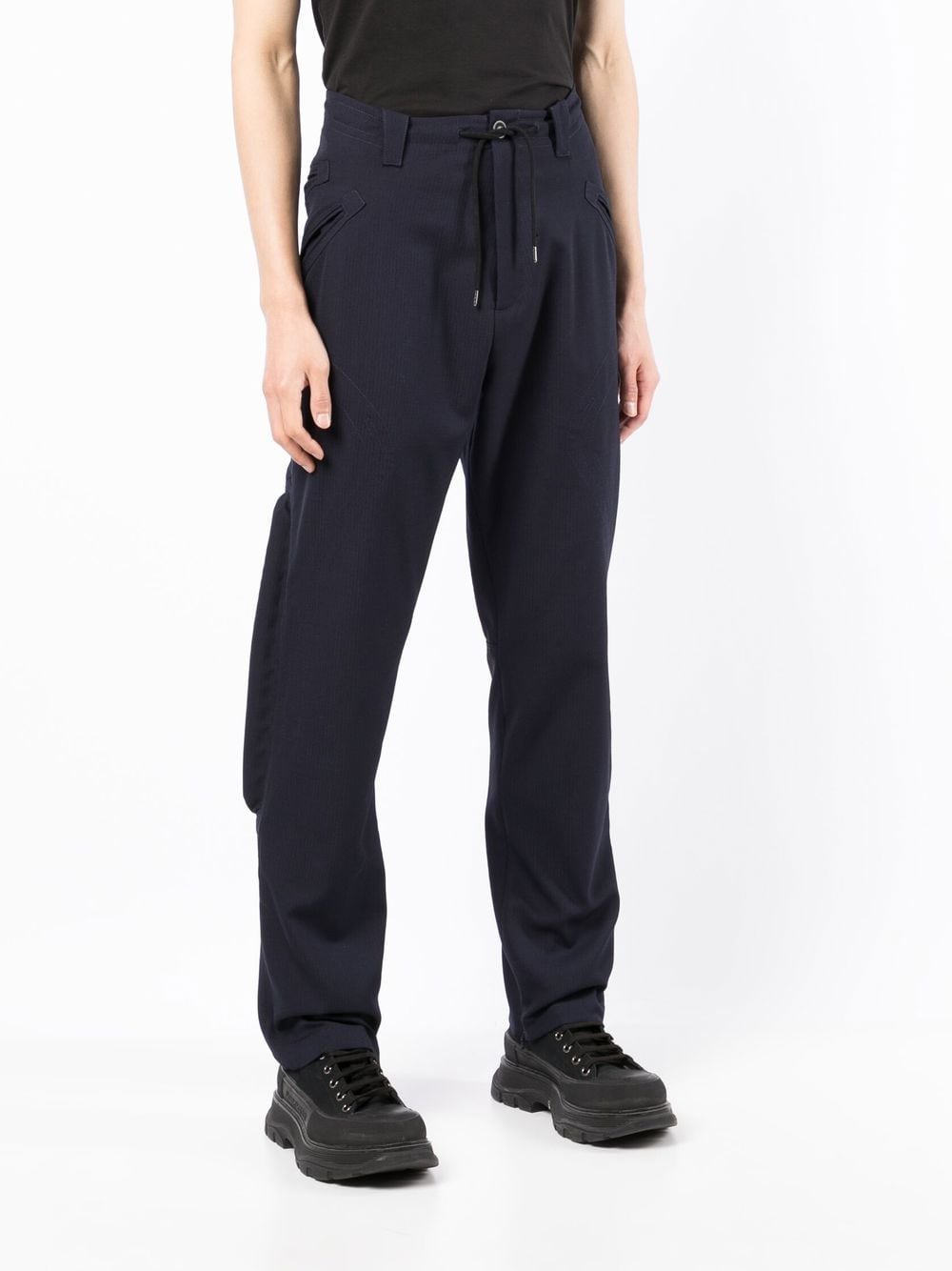 Kiko Kostadinov Wessex Straight-Leg Trousers In Blue - 66% Off Kiko Kostadinov Wessex Straight-Leg Trousers In Blue - 66% Off