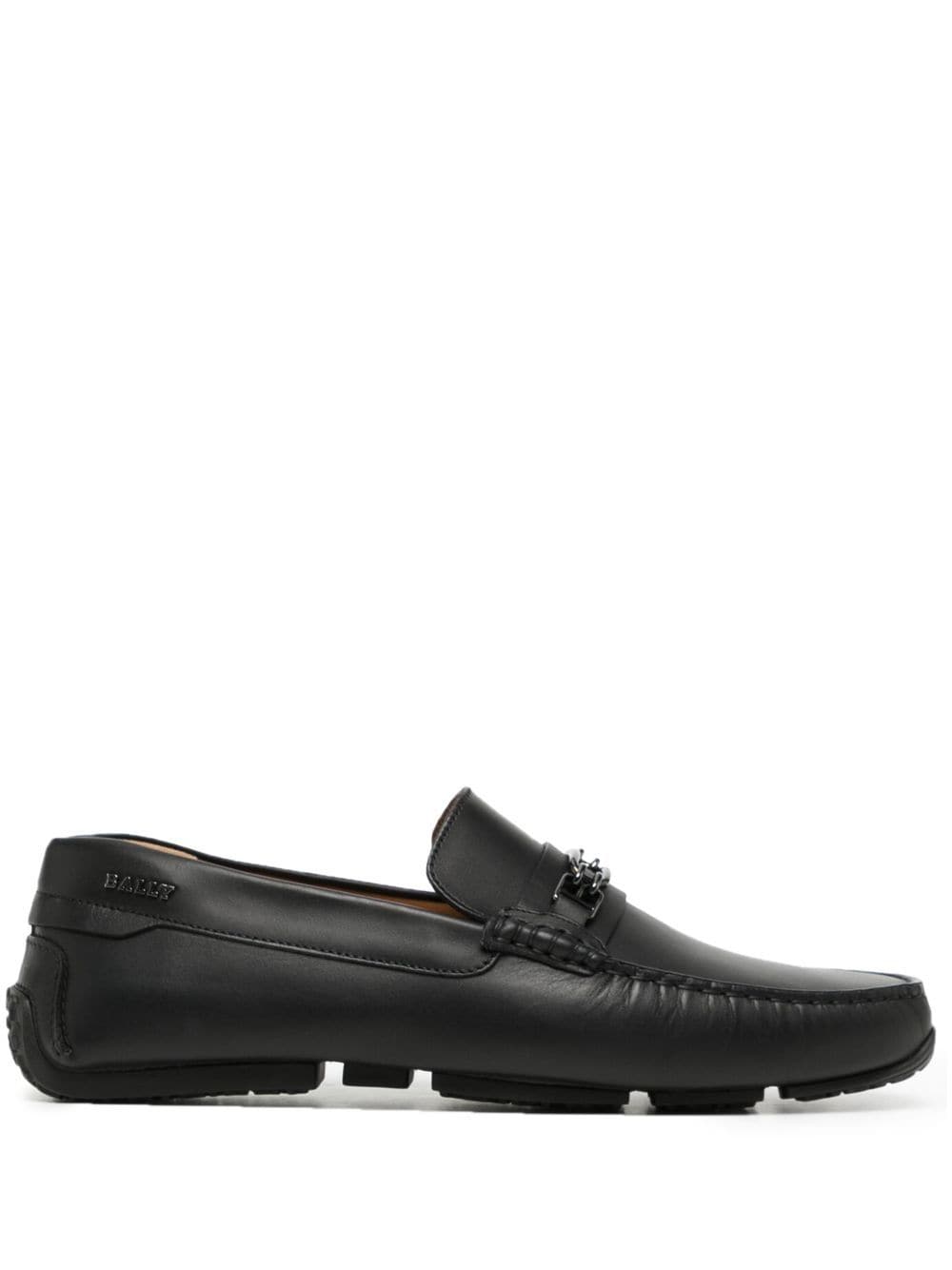 Bally Men’s Loafer Black Calf Leather Moc Toe Horsebit Sz 13M EUC Retail $695 Bally Mens Leather Loafer – NYC Designer Outlet main image 4