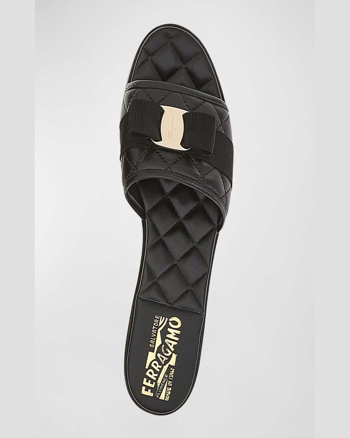 Salvatore Ferragamo Nero Slide Sandals Ferragamo Men main image 4