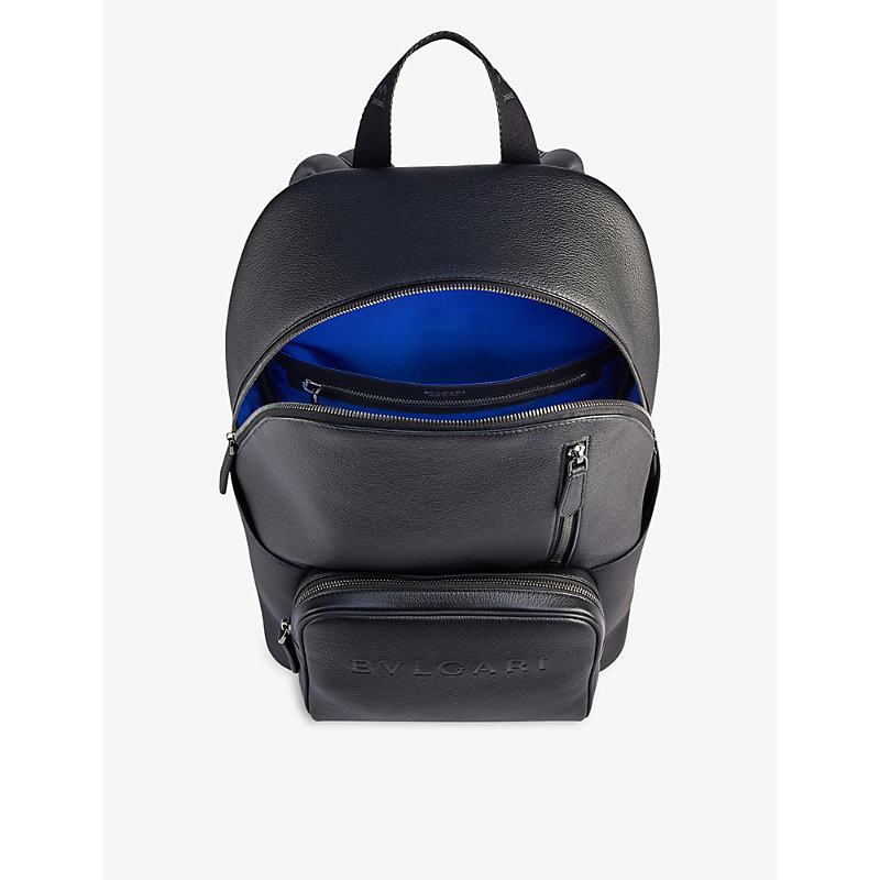 Brahmin Chelcy Croc Embossed Leather Backpack - Deep Azure  display picture 2