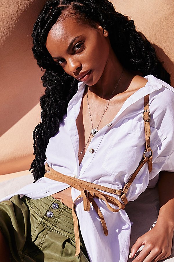 Free People Baby Cobra Harness Pale Rose Leather Free People | Accessories | Nwt Free People Leather Cobra  main image 3