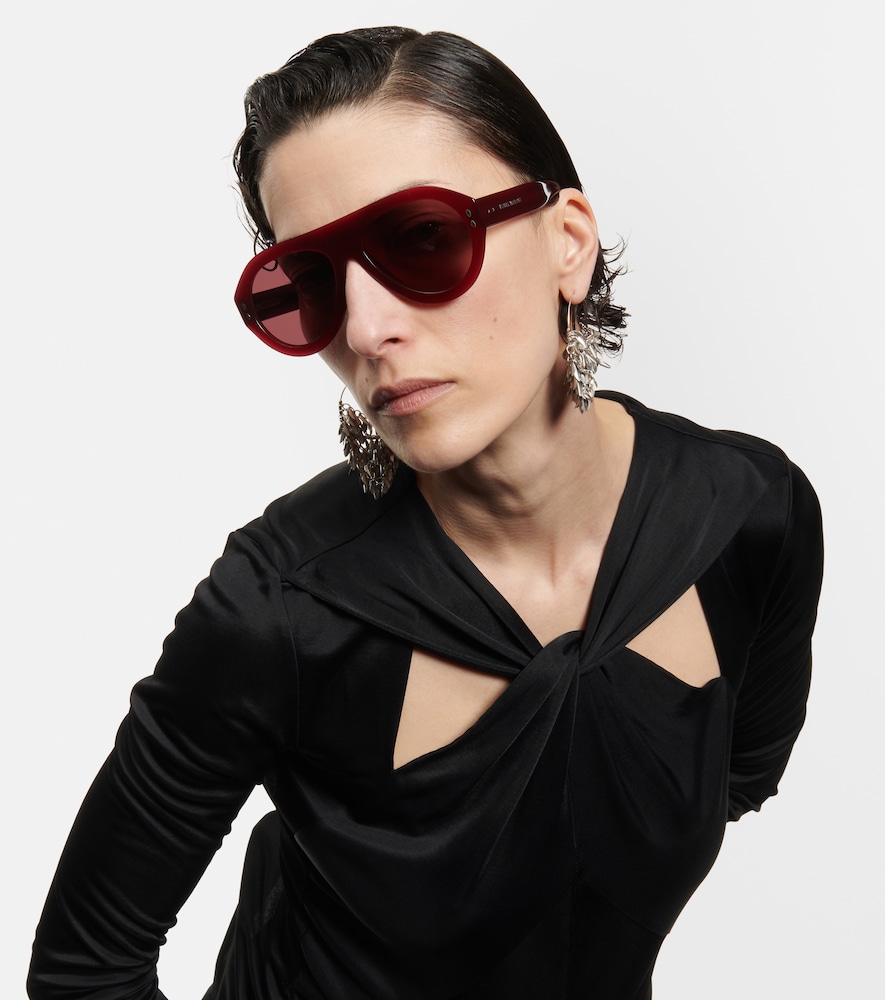 Isabel Marant Darly Aviator Sunglasses In Red - 30% Off  display picture 3