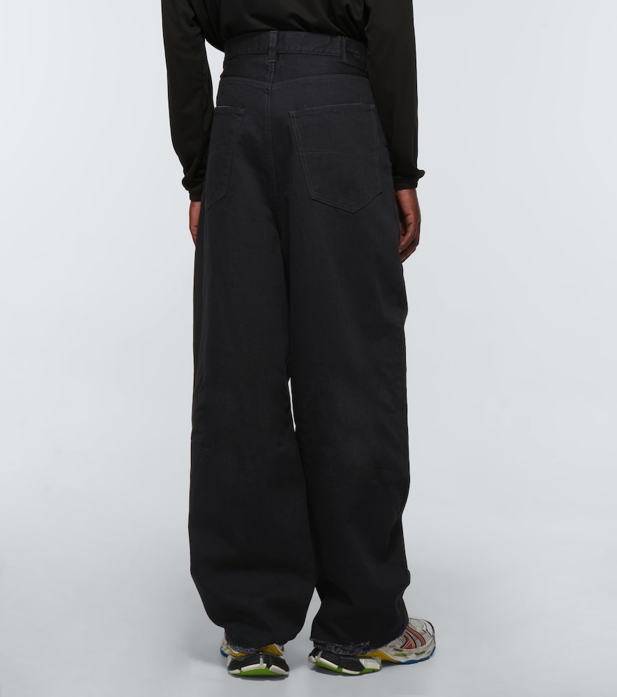 Balenciaga Super Large Baggy Jeans - Black | Editorialist