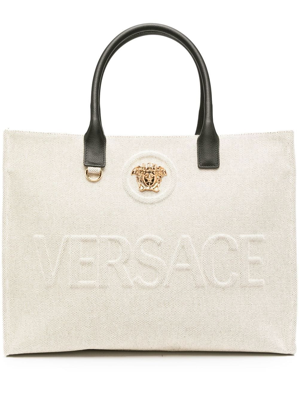VERSACE Versace Logo T-Shirt with Round Collar