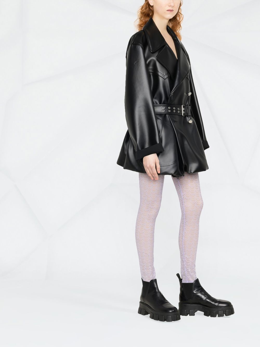 PHILIPP PLEIN monogram-pattern leggings
