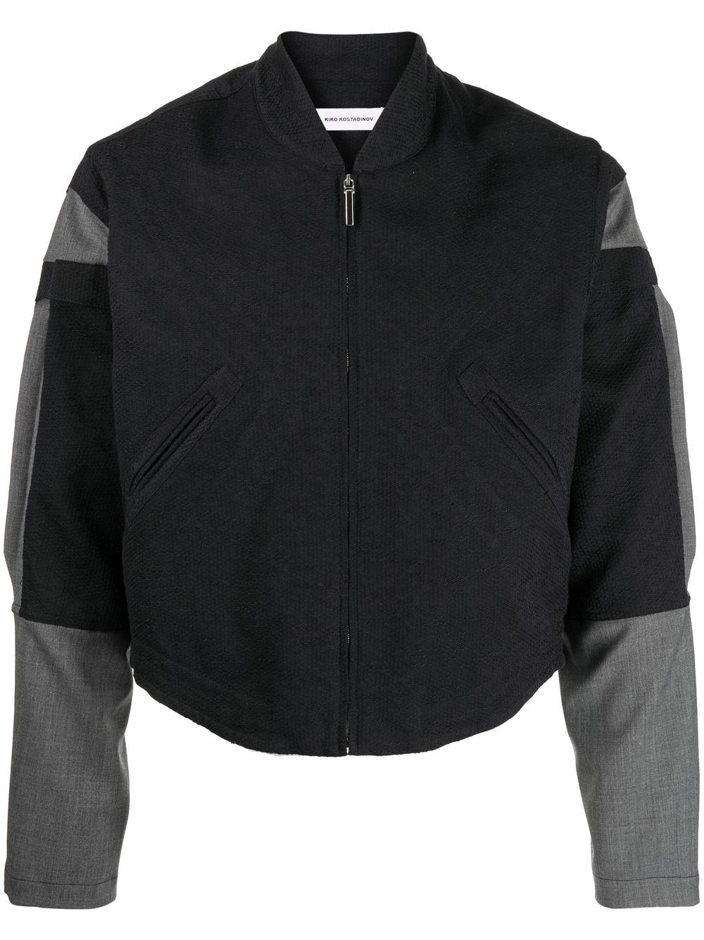 Kiko Kostadinov Wessex Cropped Jacket In Black - 30% Off