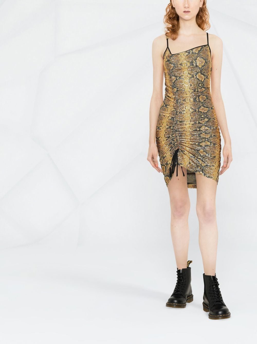 GCDS GCDS Snakeskin Print Mini Dress