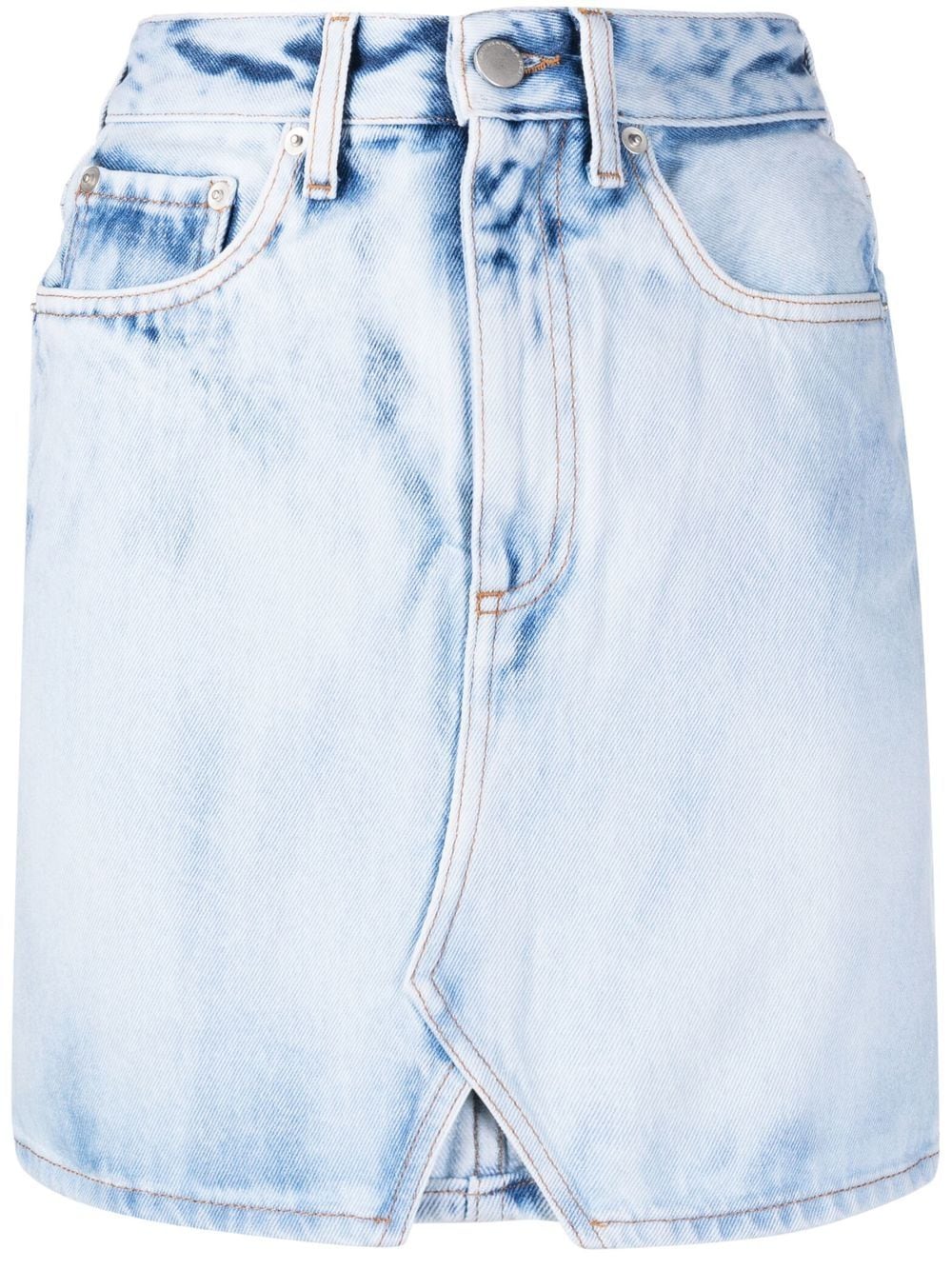ALESSANDRA RICH Alessandra Rich High-Waisted Denim Mini Skirt
