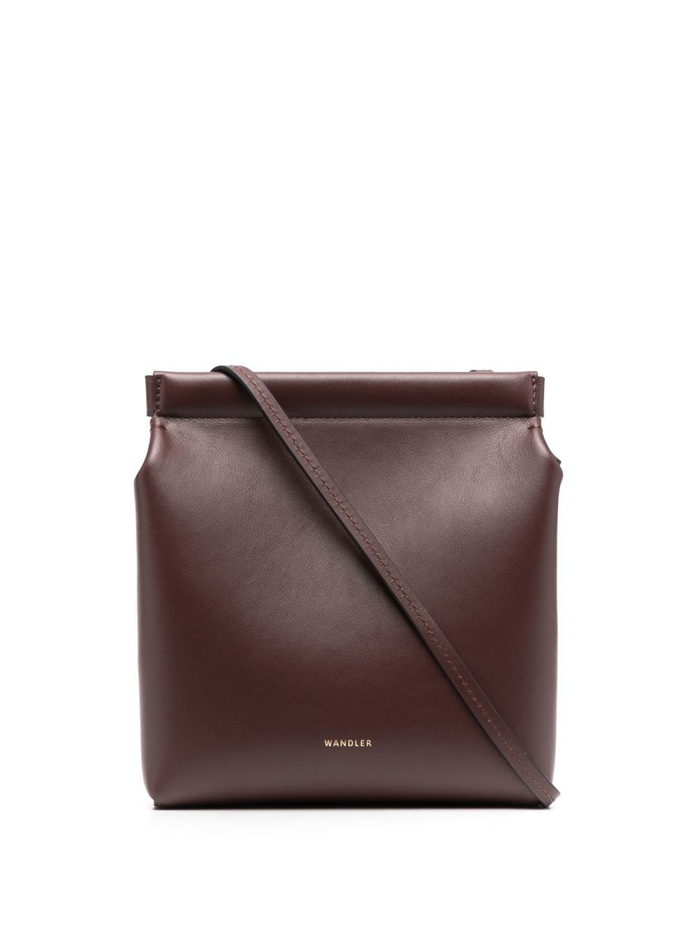 Wandler Logo-Stamp Crossbody Bag - Brown | Editorialist