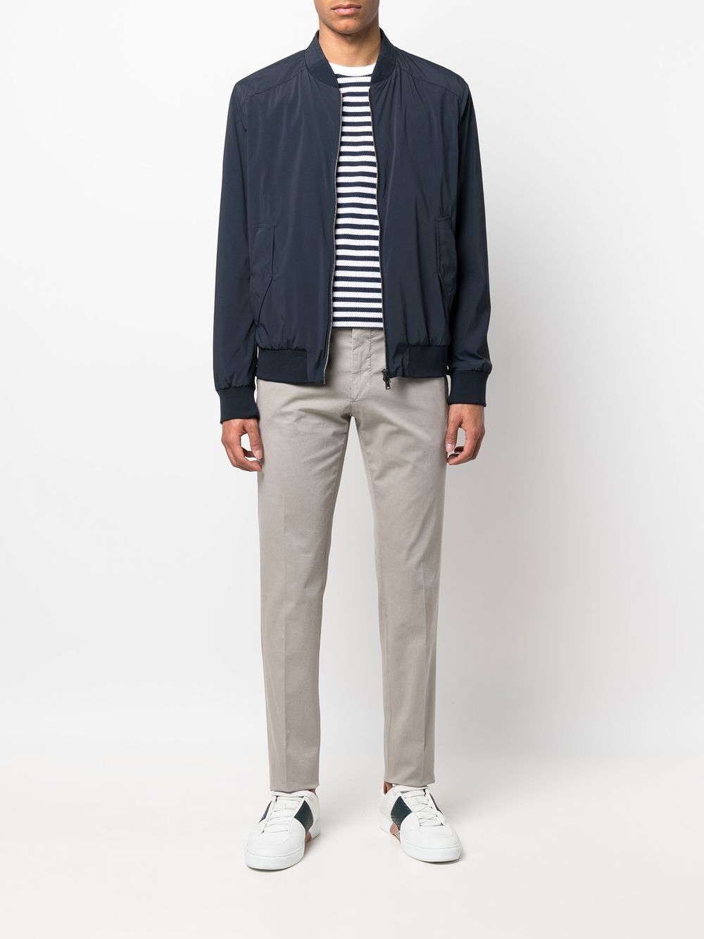 DELL'OGLIO Slim-Cut Leg Chino Trousers