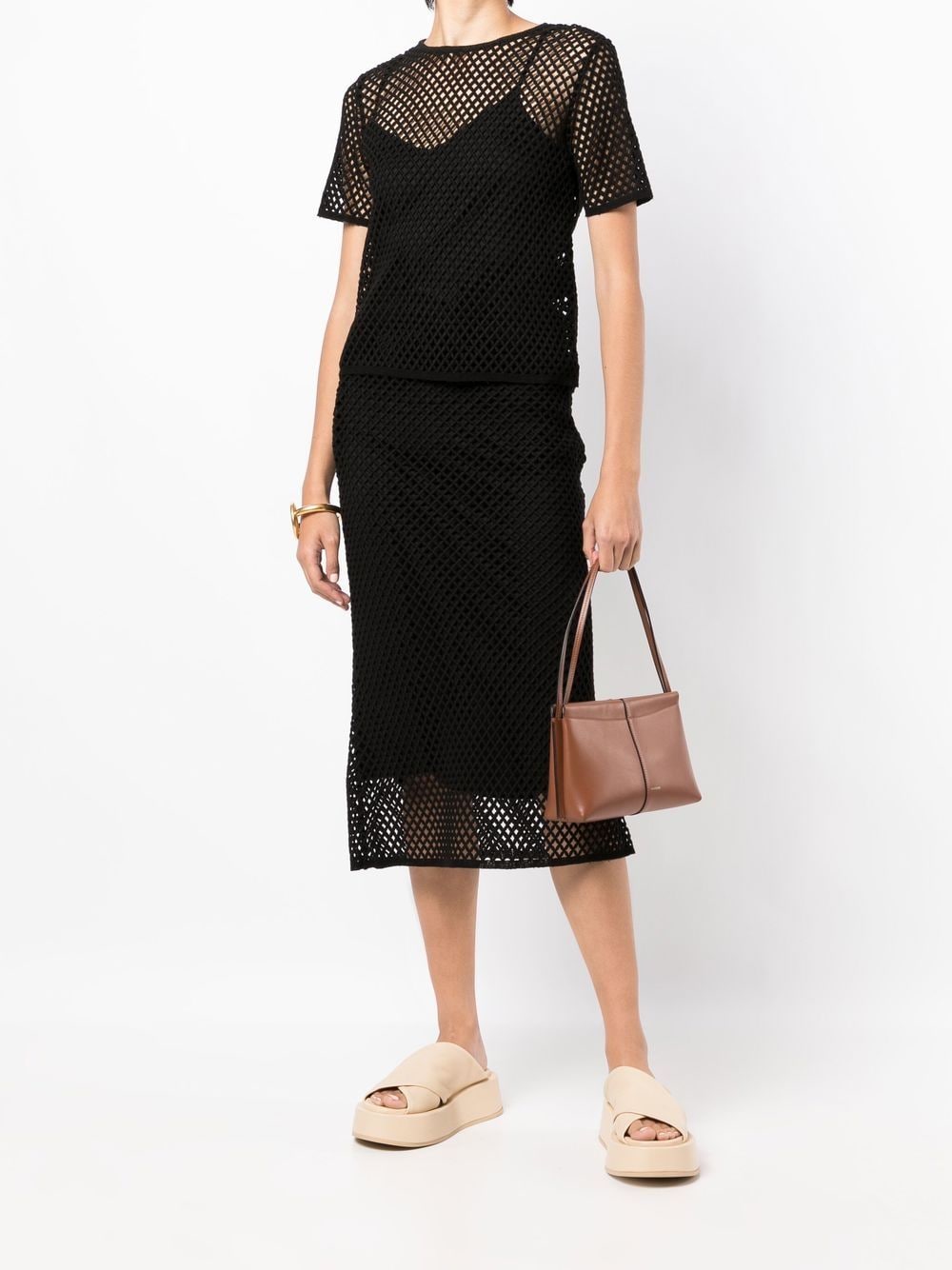 GOEN.J Goen.J Open-Knit T-Shirt