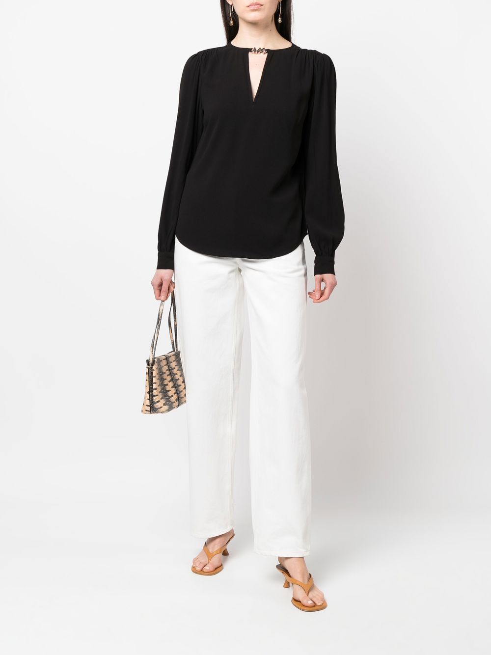 MICHAEL KORS MICHAEL Michael Kors Long Sleeve Blouse