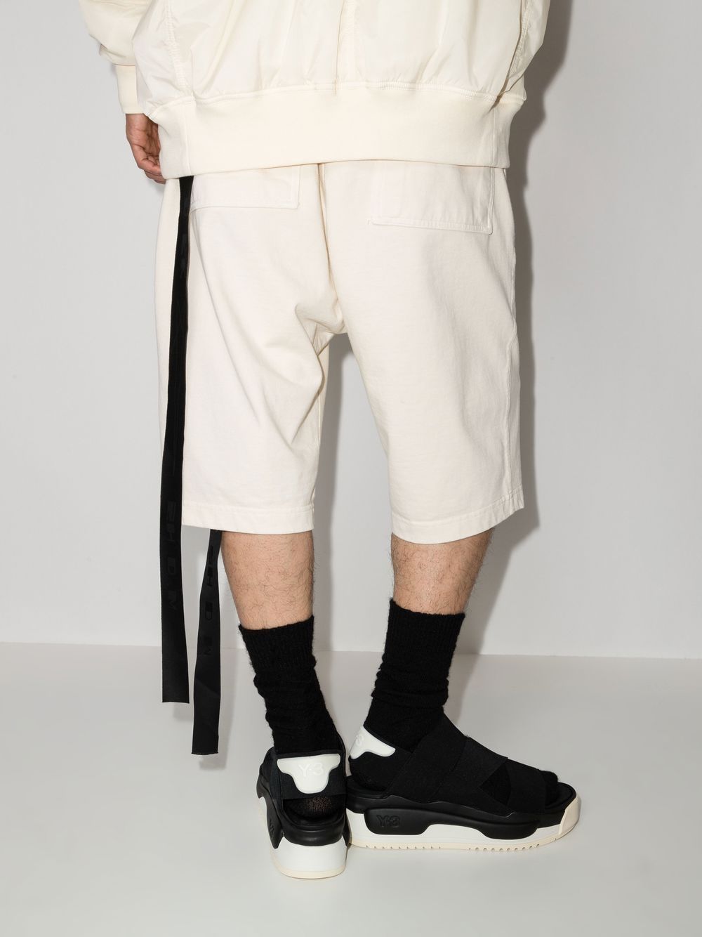 Y3 Hokori Wedge Sandals In Black - 81% Off | Editorialist display picture 2