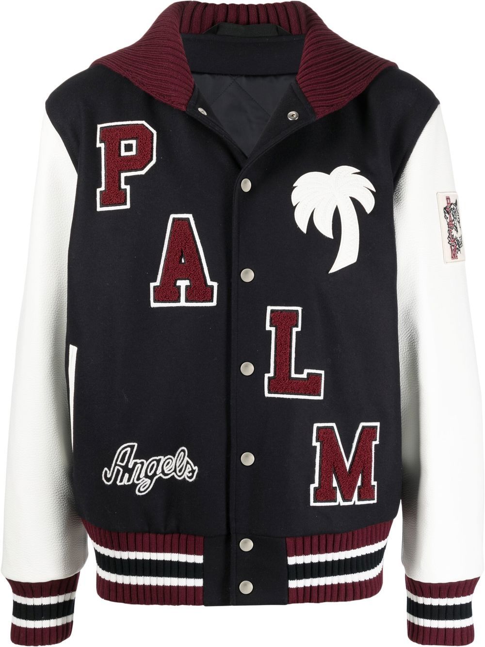 PALM ANGELS Palm Angels Logo-Patch Varsity Jacket