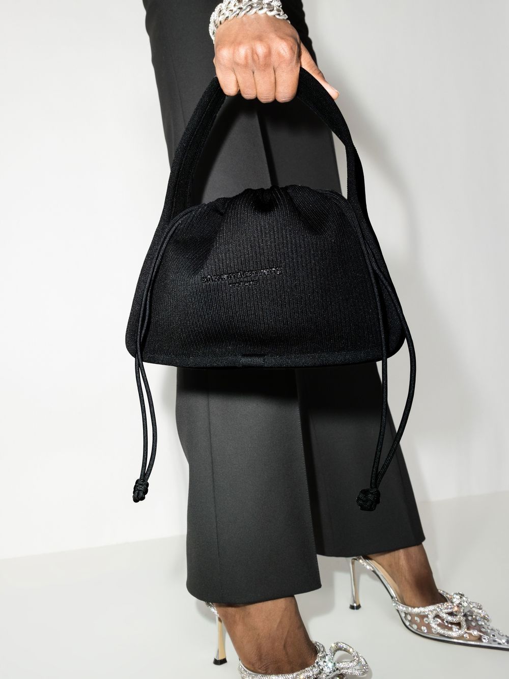 ALEXANDER WANG Alexander Wang Small Ryan Ribbed Tote Bag