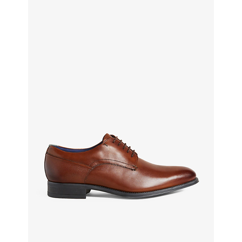 Ted Baker Vatory Brown Leather Derby Shoes. Size 8. Amazon.com | Ted Baker Men main image 3