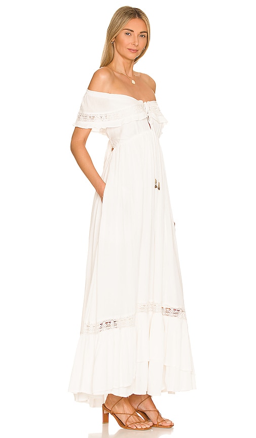 knee length dresses for ladies Beloved Bliss Tiered Maxi Dress in Ivory L / Ivory main image 1