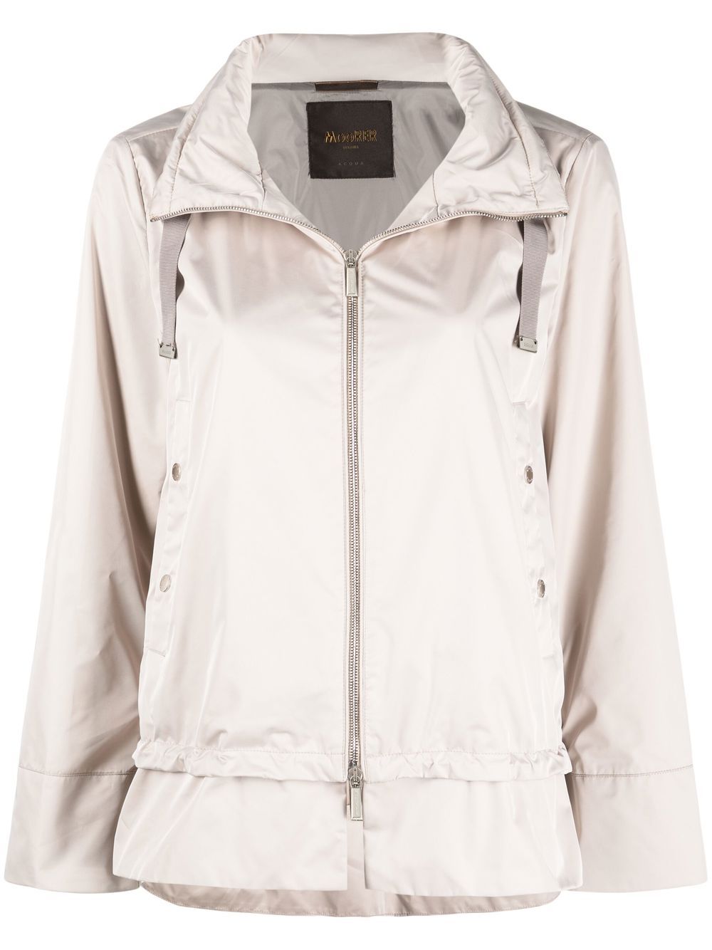 MOORER Zip-Up Hooded Jacket