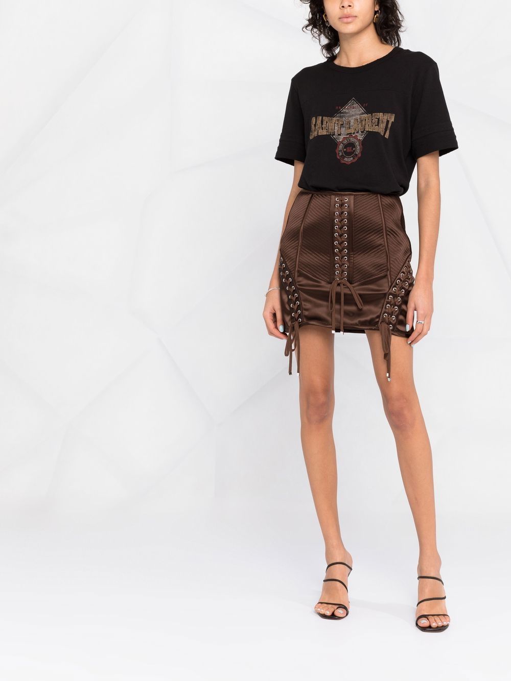 DOLCE & GABBANA Dolce & Gabbana Lace-Up Mini Skirt