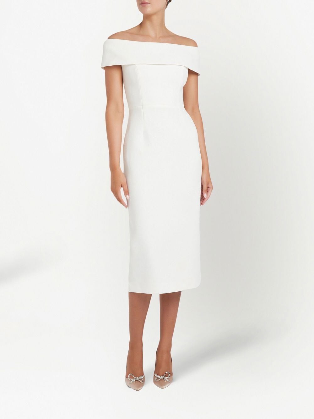 REBECCA VALLANCE Rebecca Vallance Amore Off-Shoulder Midi Dress