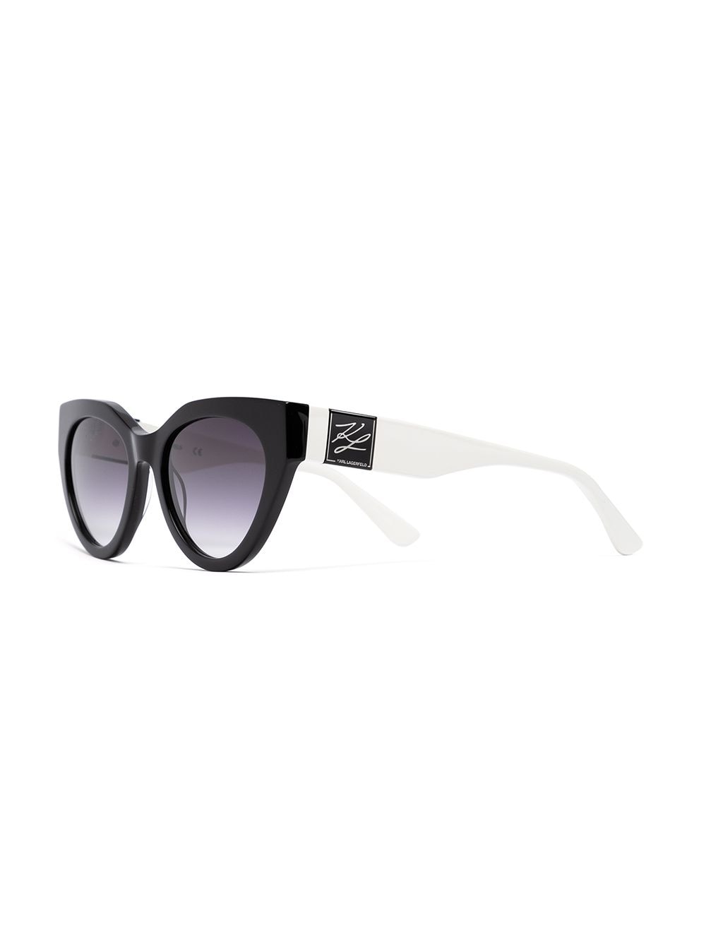 Karl Lagerfeld Cat Eye Sunglasses - Black | Editorialist display picture 1
