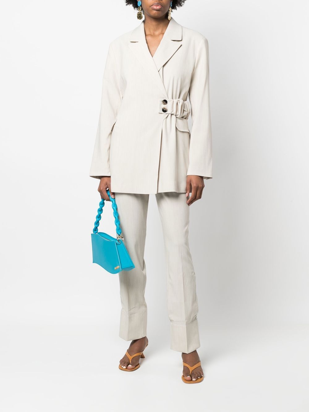GANNI GANNI High-Waisted Straight-Leg Trousers