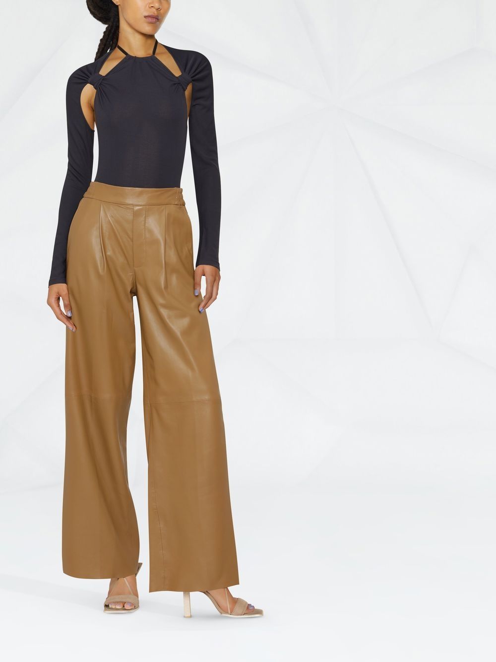 JACQUEMUS Jacquemus Knotted Cut-Out Bodysuit