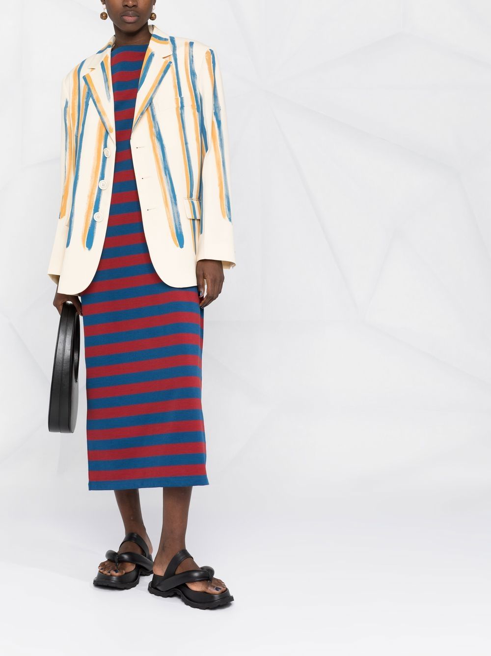 MARNI Marni Striped Single-Breasted Blazer