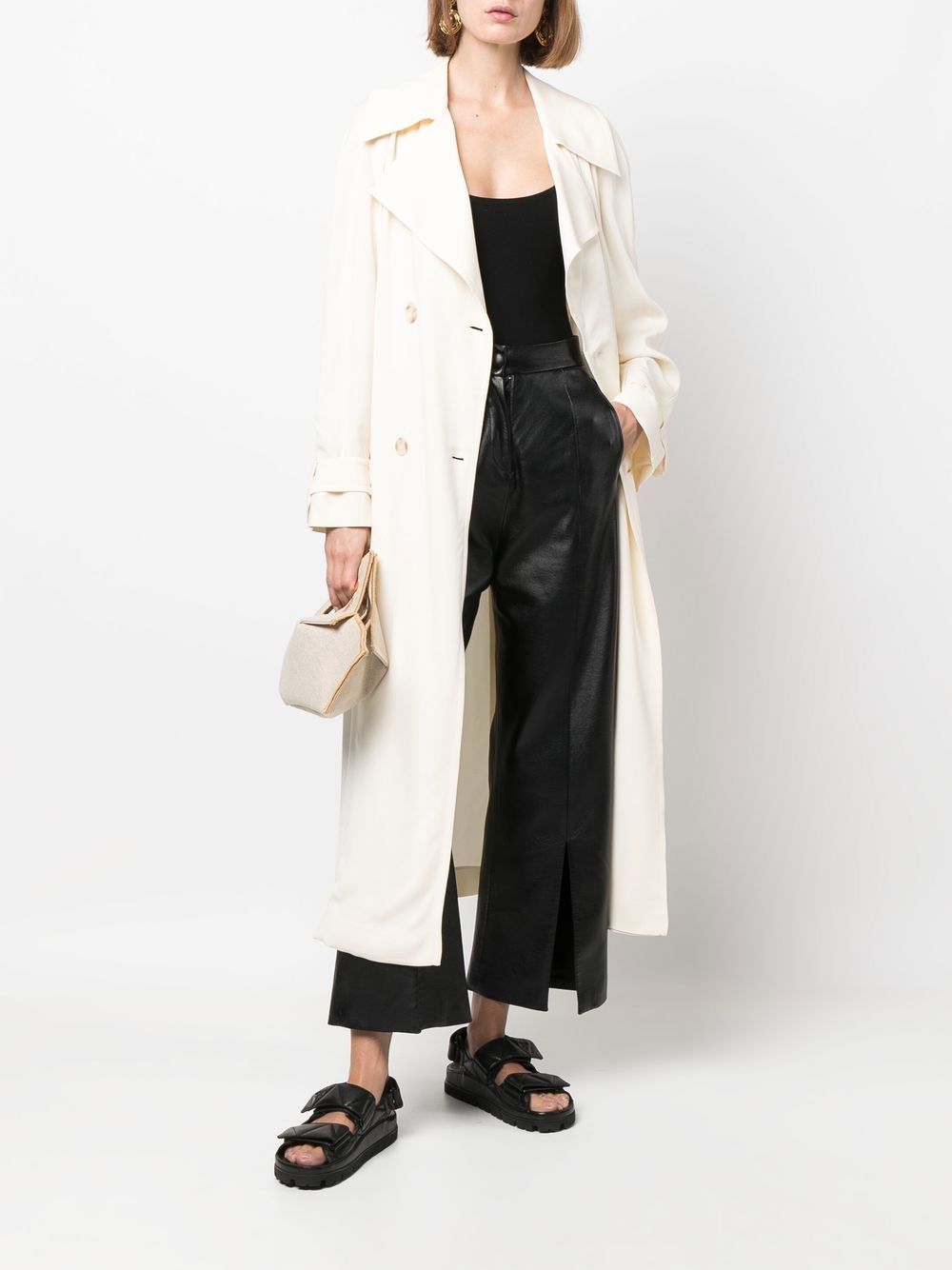 ALBERTA FERRETTI Alberta Ferretti Double-Breasted Trench Coat