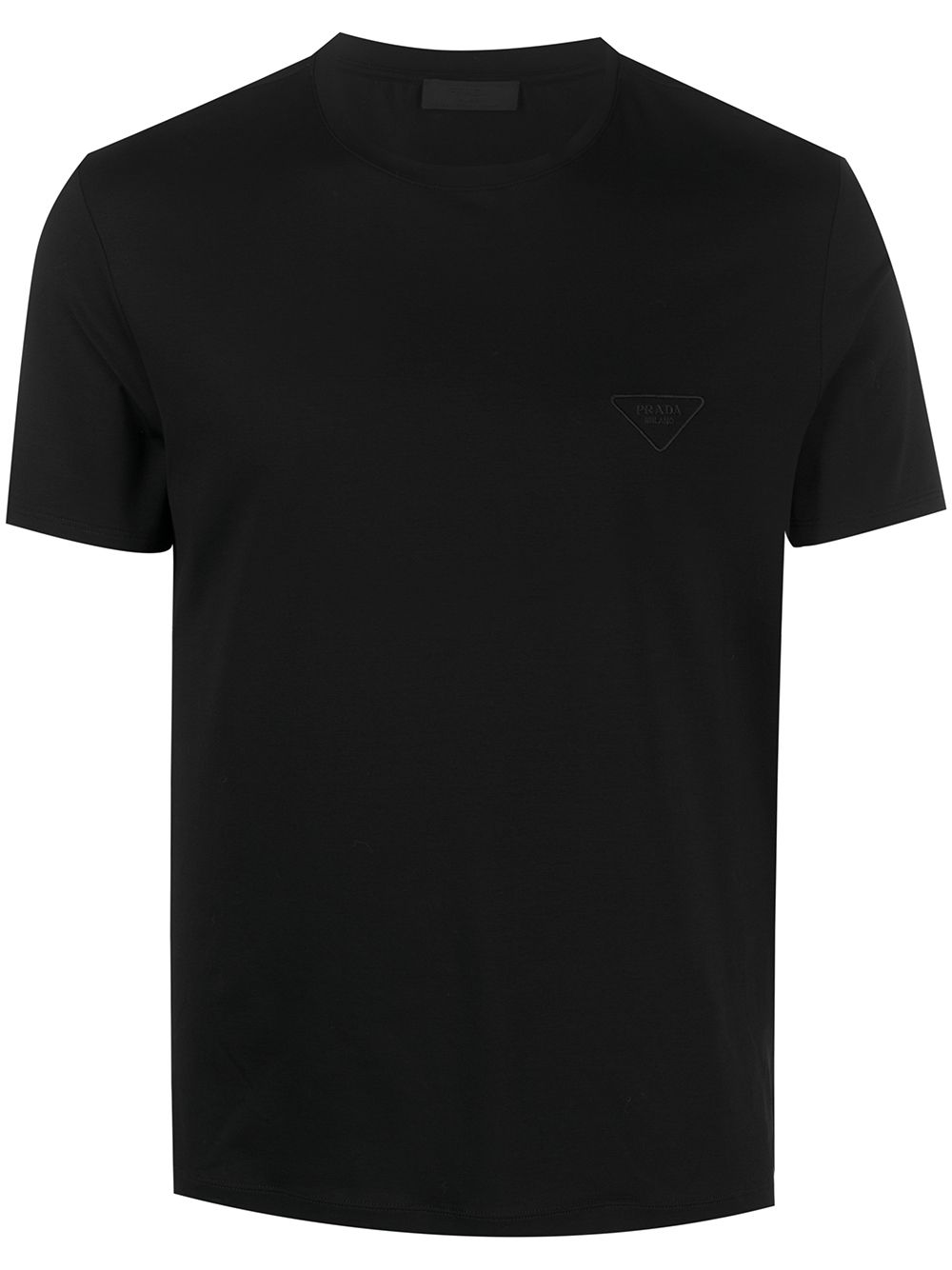 Prada Logo Patch Pocket T-Shirt In Black - 22% Off