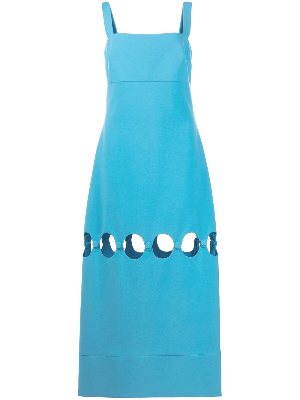 alexis coastal cutout midi dress L*Space Alexis Cutout Rib Midi Dress - Light Blue