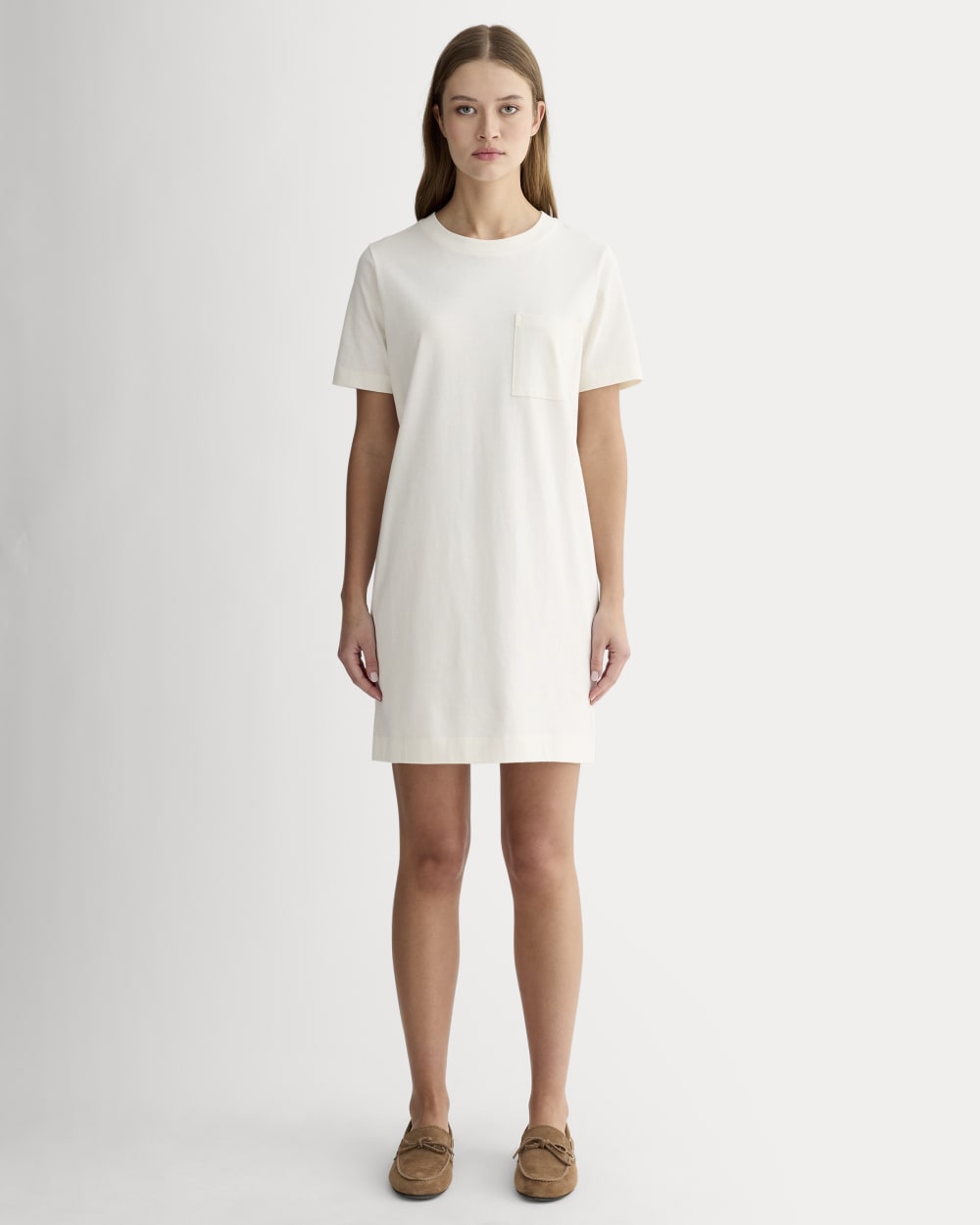 white christmas dresses Farm Rio - Tropical Forest Off-White T-Shirt Dress main image 0