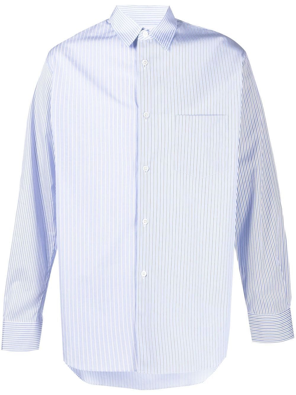 Comme Des Garçons Forever Multi-stripe Shirt - Blue | Editorialist