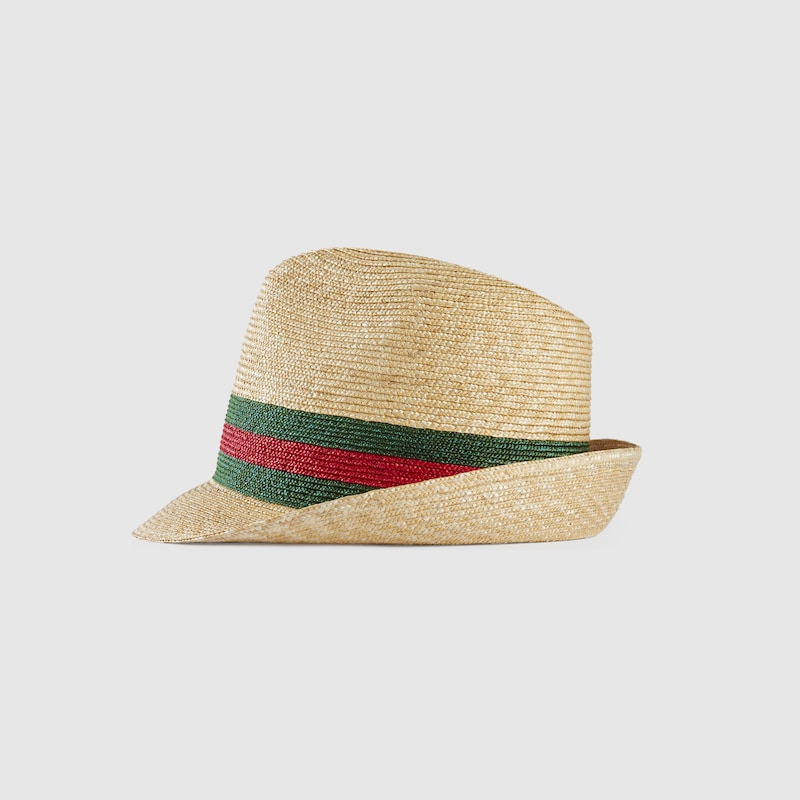 Gucci Woven Straw Bucket Hat Straw - Neutral | Editorialist display picture 1