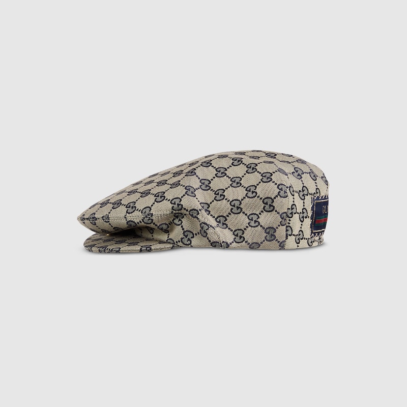 Gucci Original Gg Canvas Flat Cap - Beige | Editorialist display picture 1