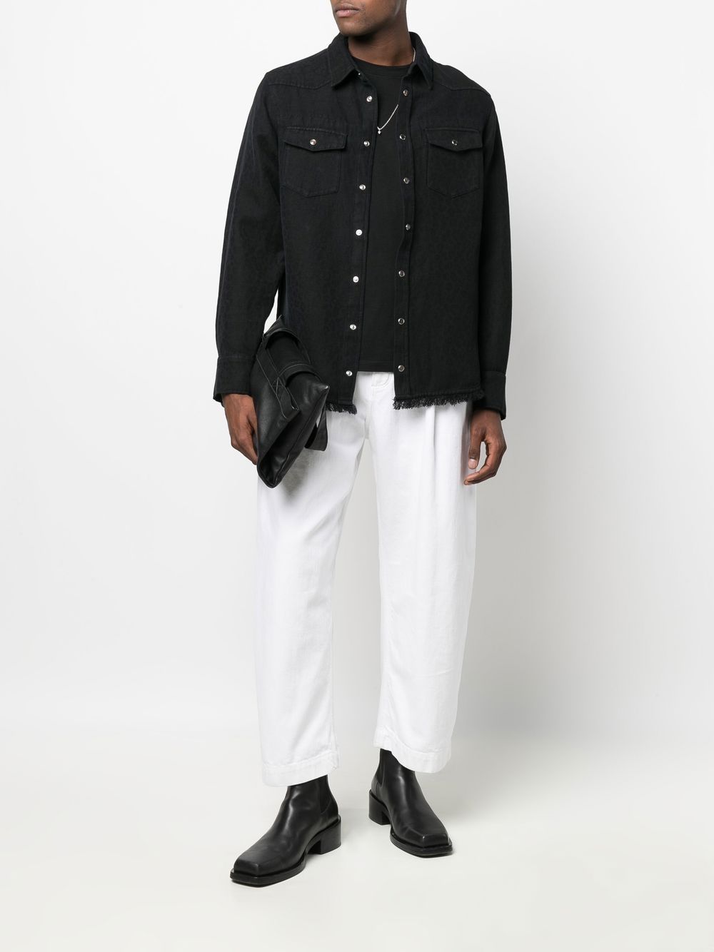 IRO PARIS press-stud fastening detail shirt