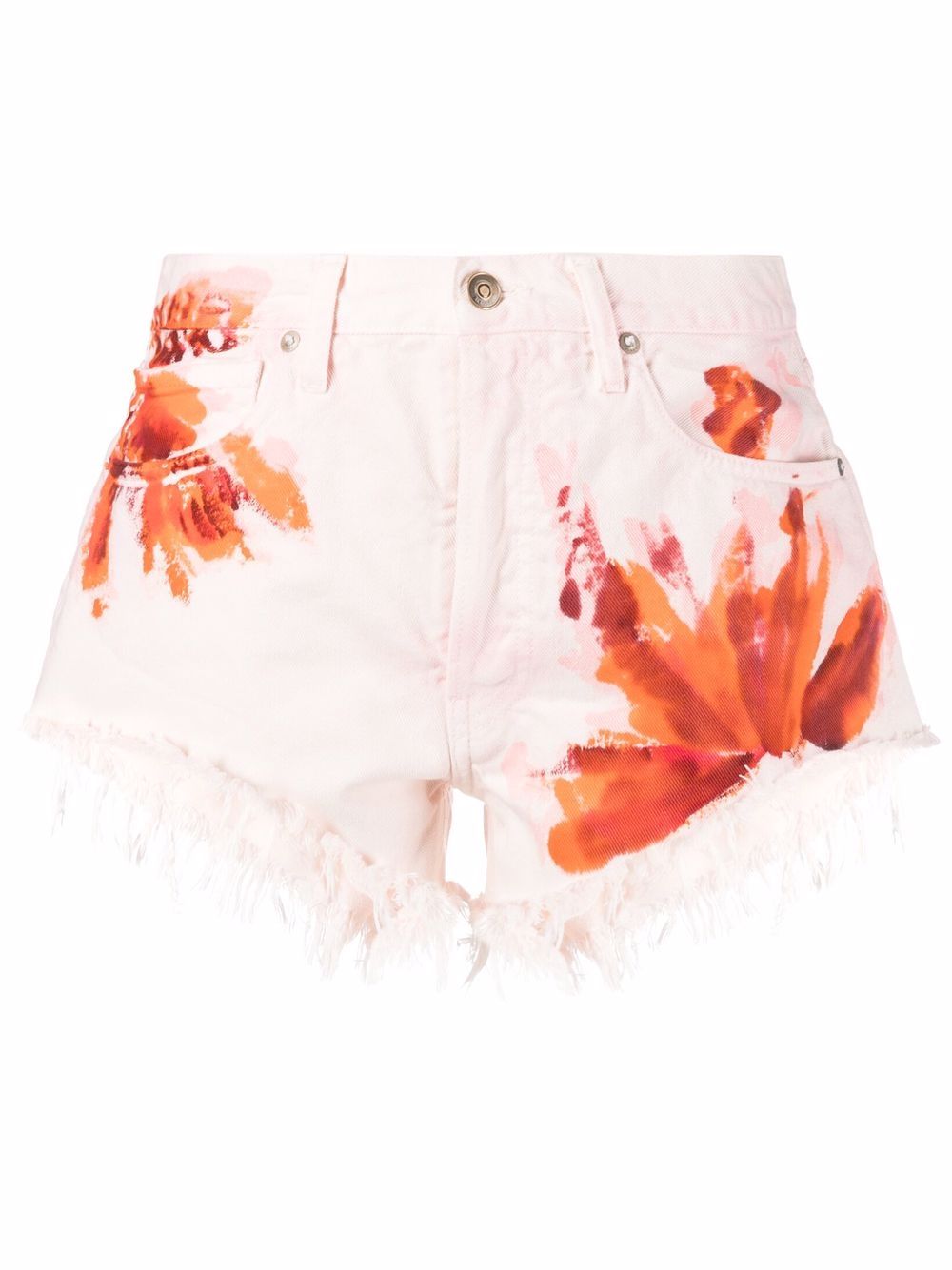 ALANUI Alanui Abstract Print Denim Shorts