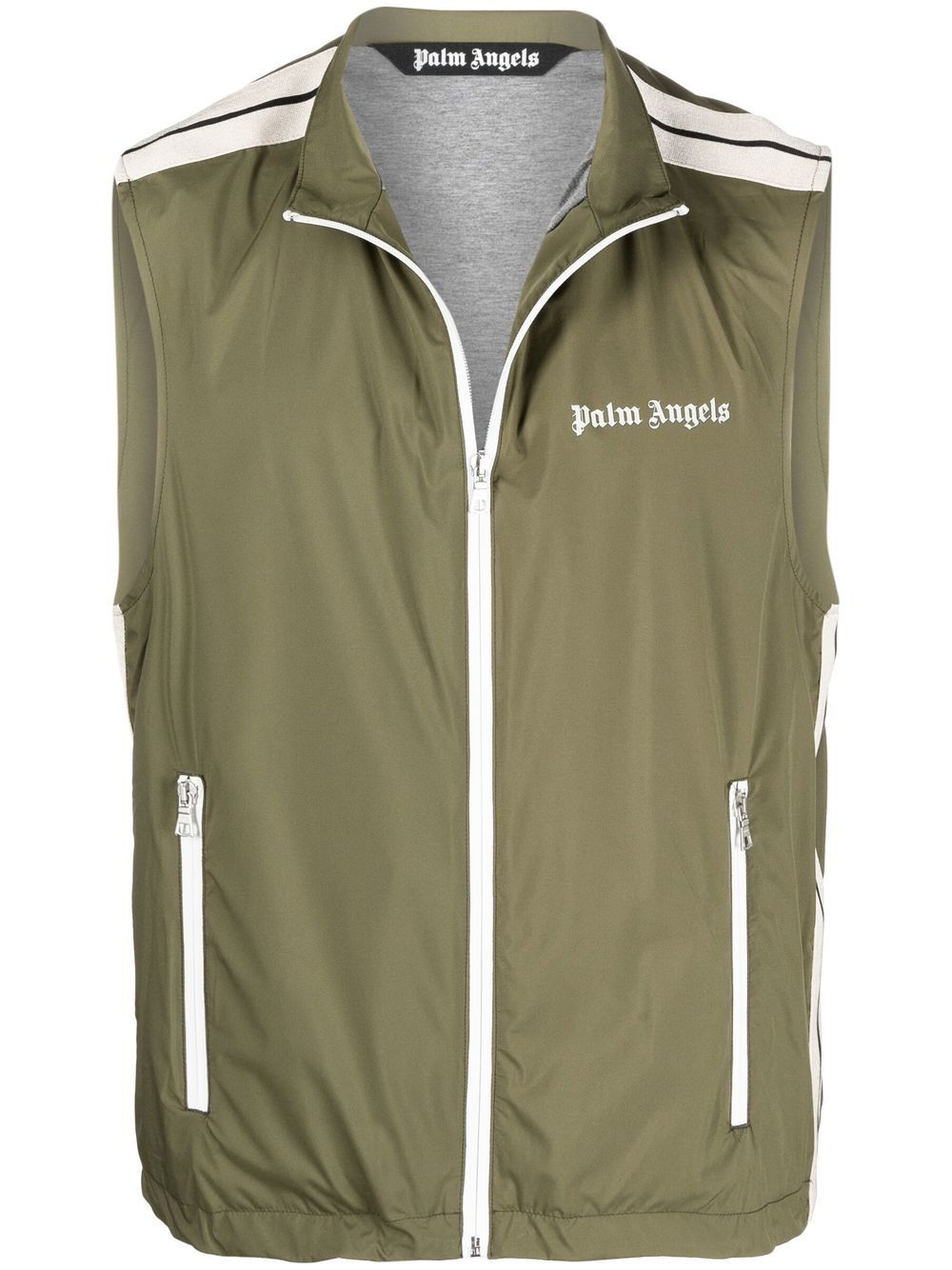 PALM ANGELS Palm Angels Stripe-Trim Gilet Jacket