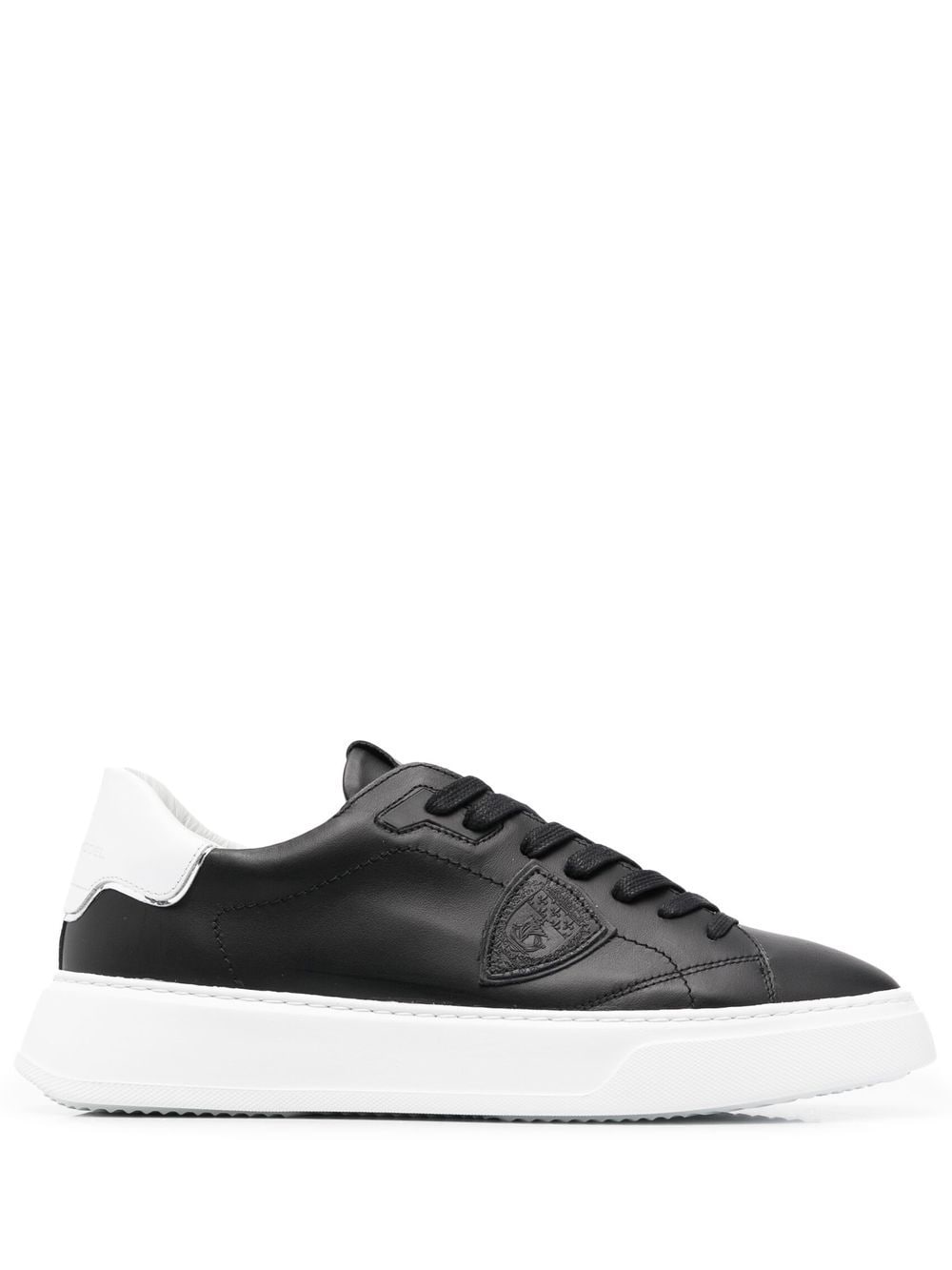 Philippe Model Logo-crest Sneakers - Black | Editorialist