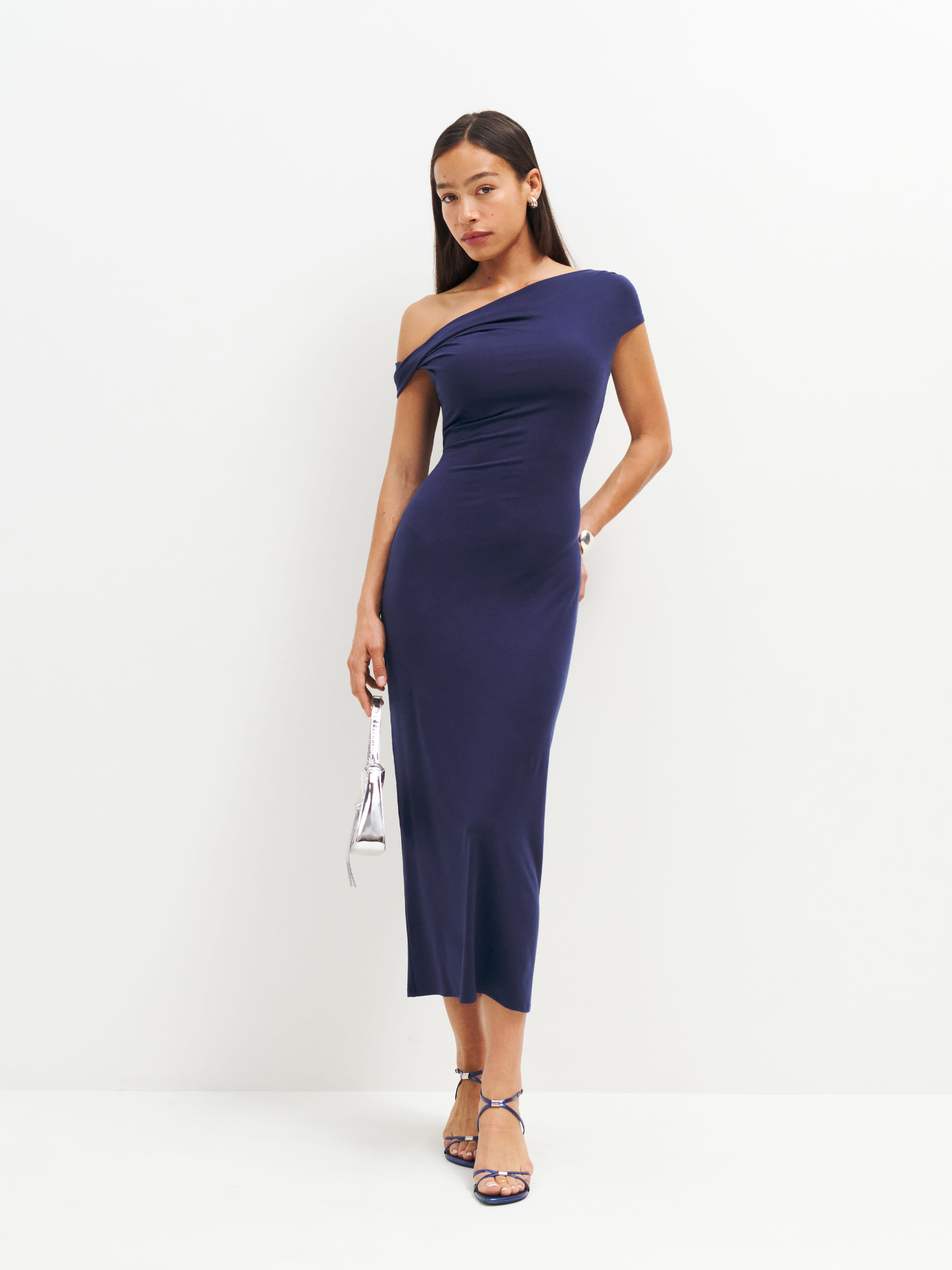 Reformation Jamen Knit Dress - Black | Editorialist