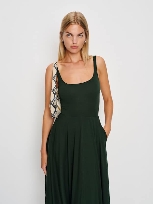 Reformation Rou Knit Dress - Black | Editorialist