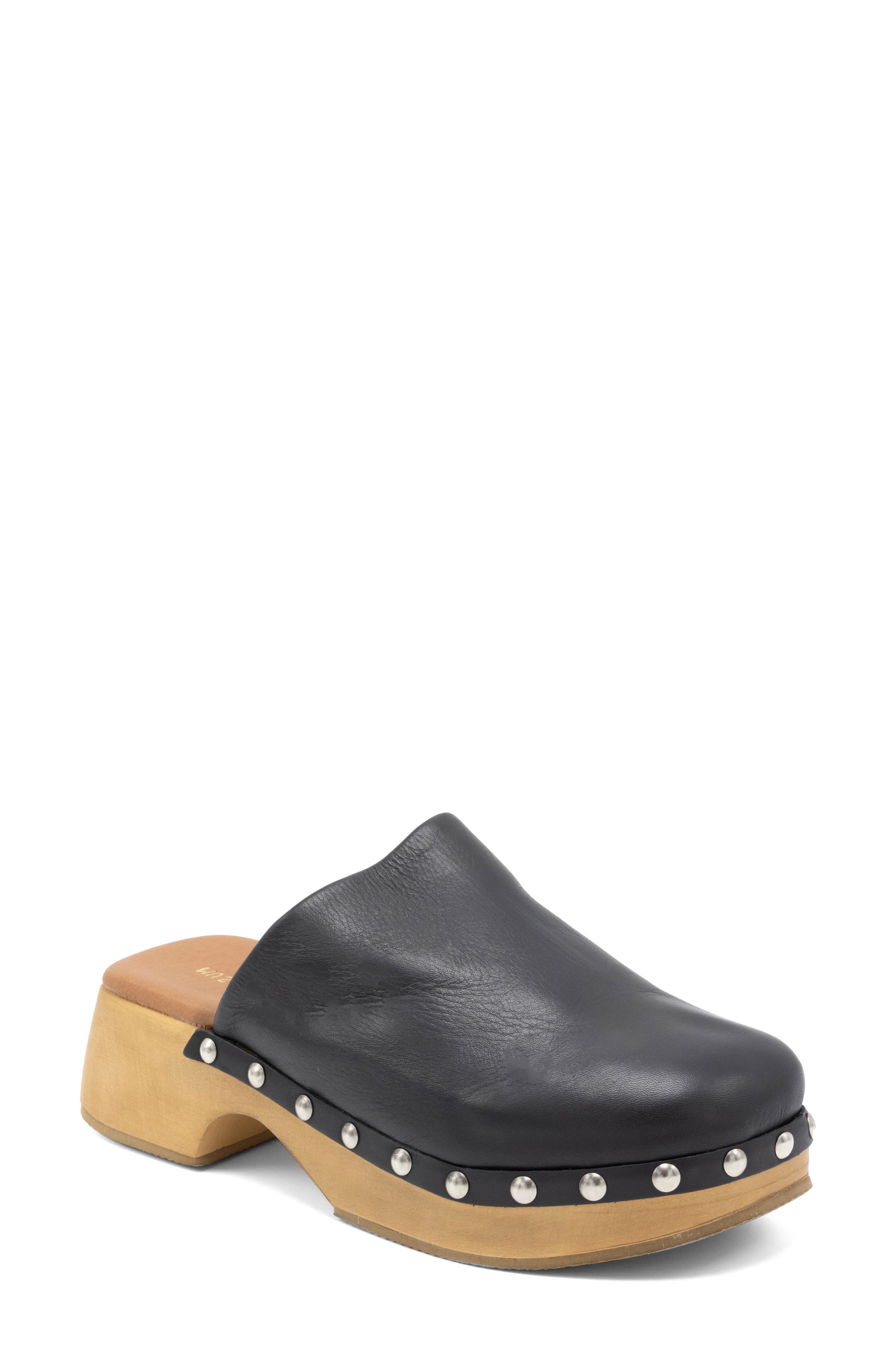 Musse & Cloud Black Leather Clogs - Women’s size 10 Musse & Cloud Women main image 3