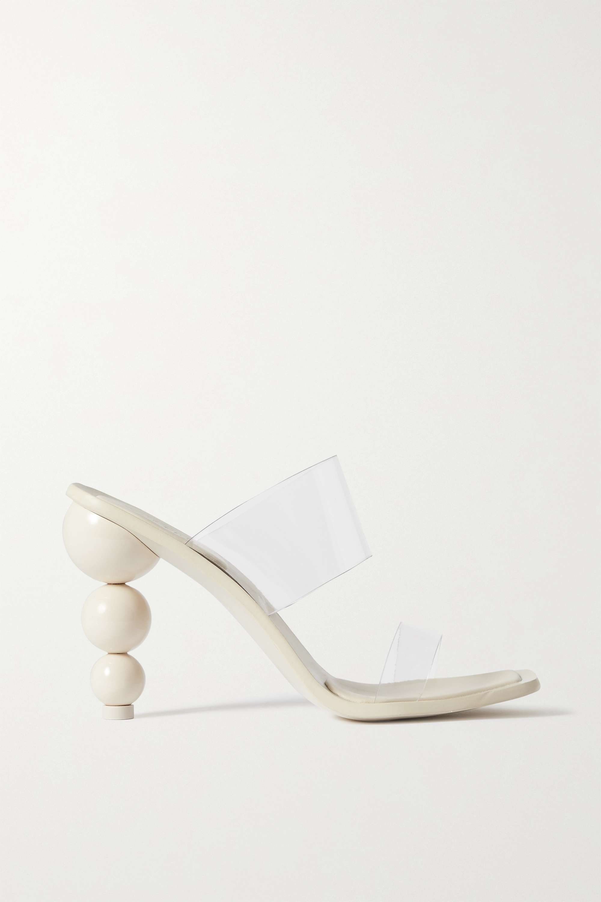 Cult Gaia Vita Pvc Sandals - Off-white | Editorialist
