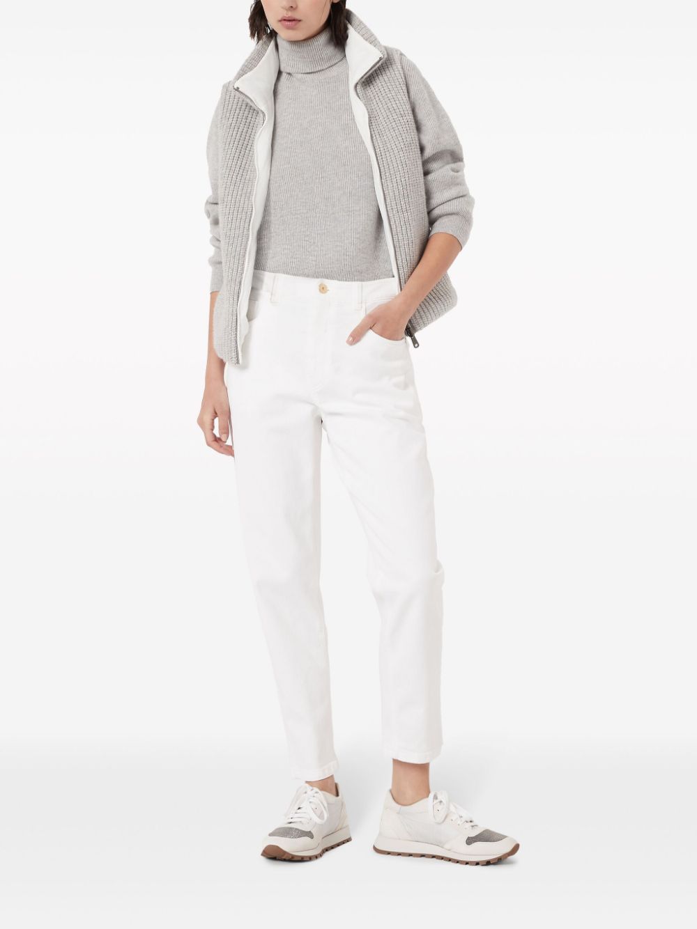 BRUNELLO CUCINELLI Brunello Cucinelli Ribbed-Knit Padded Gilet