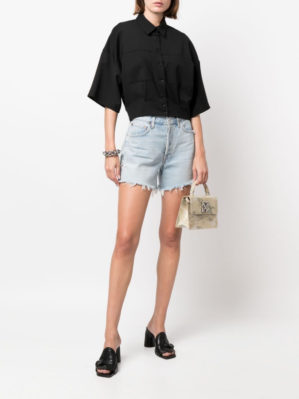 AMBUSH AMBUSH Cropped Cotton Shirt