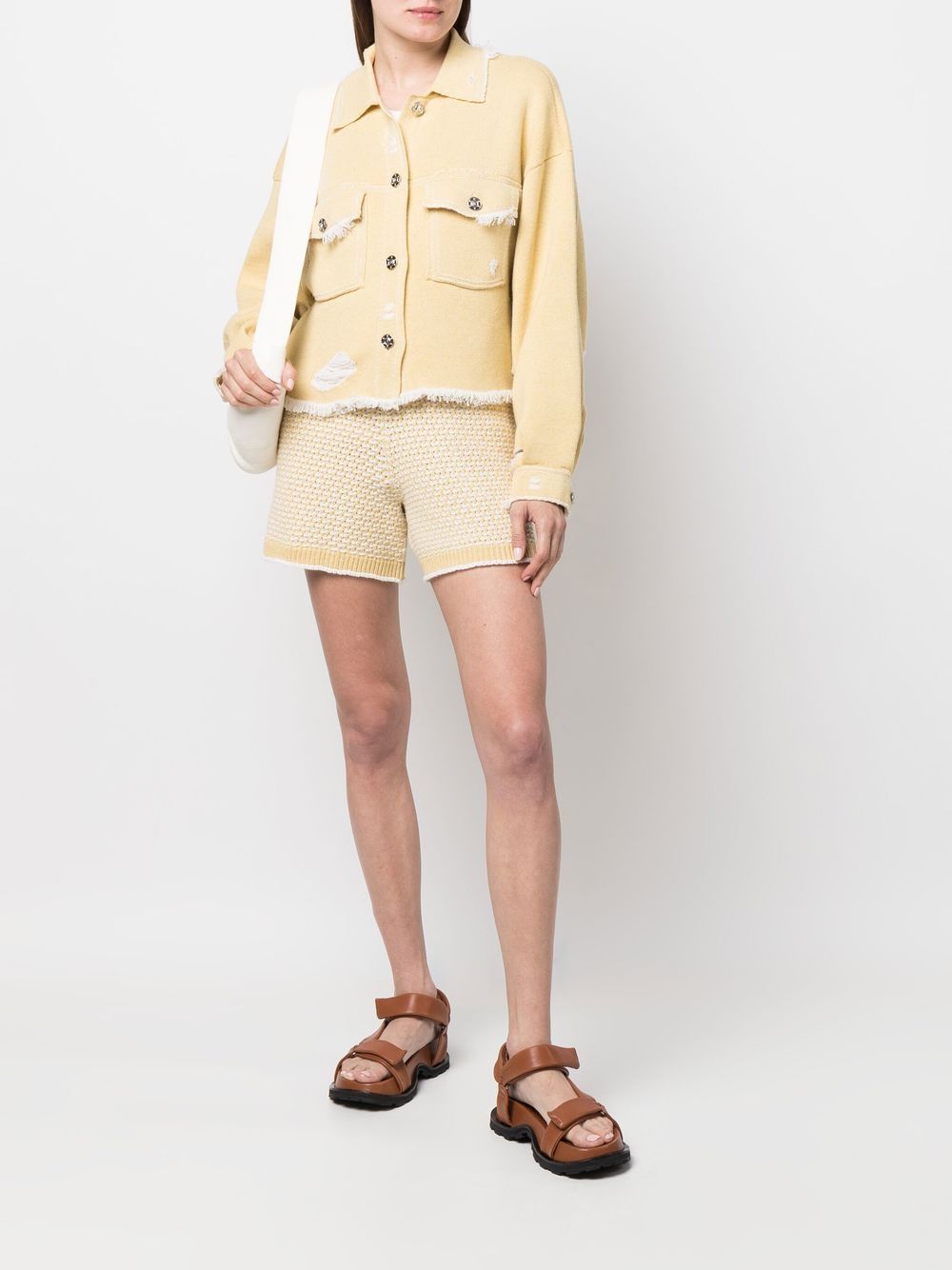 BARRIE Barrie Fringed Denim Jacket