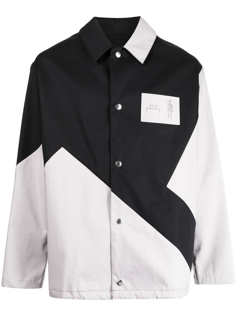 A-COLD-WALL* A-COLD-WALL* Colour-Block Panelled Shirt Jacket