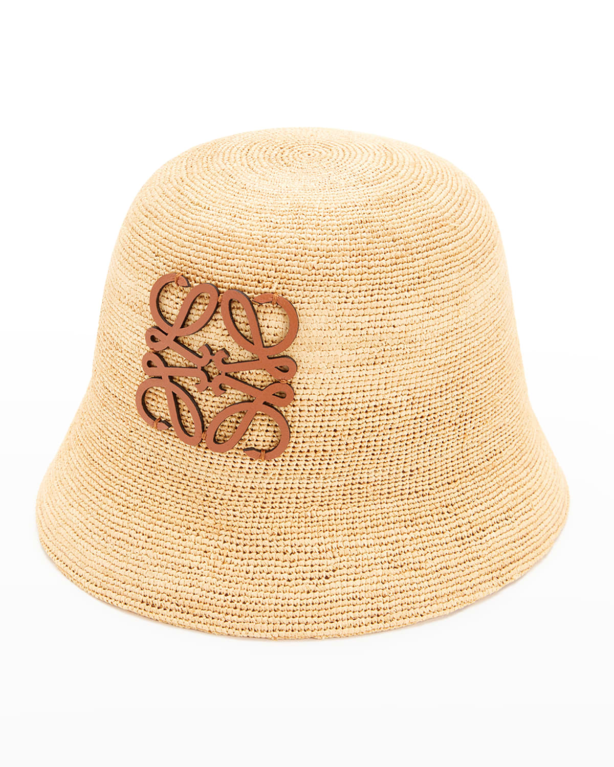 Loewe Anagram Raffia Bucket Hat - Natural | Editorialist