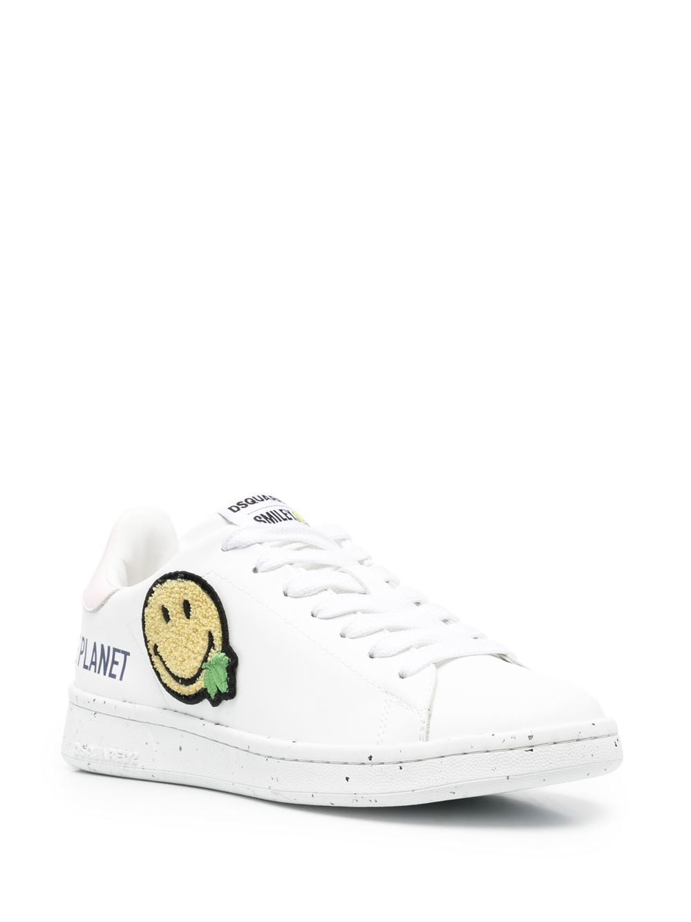 Used Dsquared2 maple patch low-top sneakers - White Maple Leaf Boxer Sneakers main image 2
